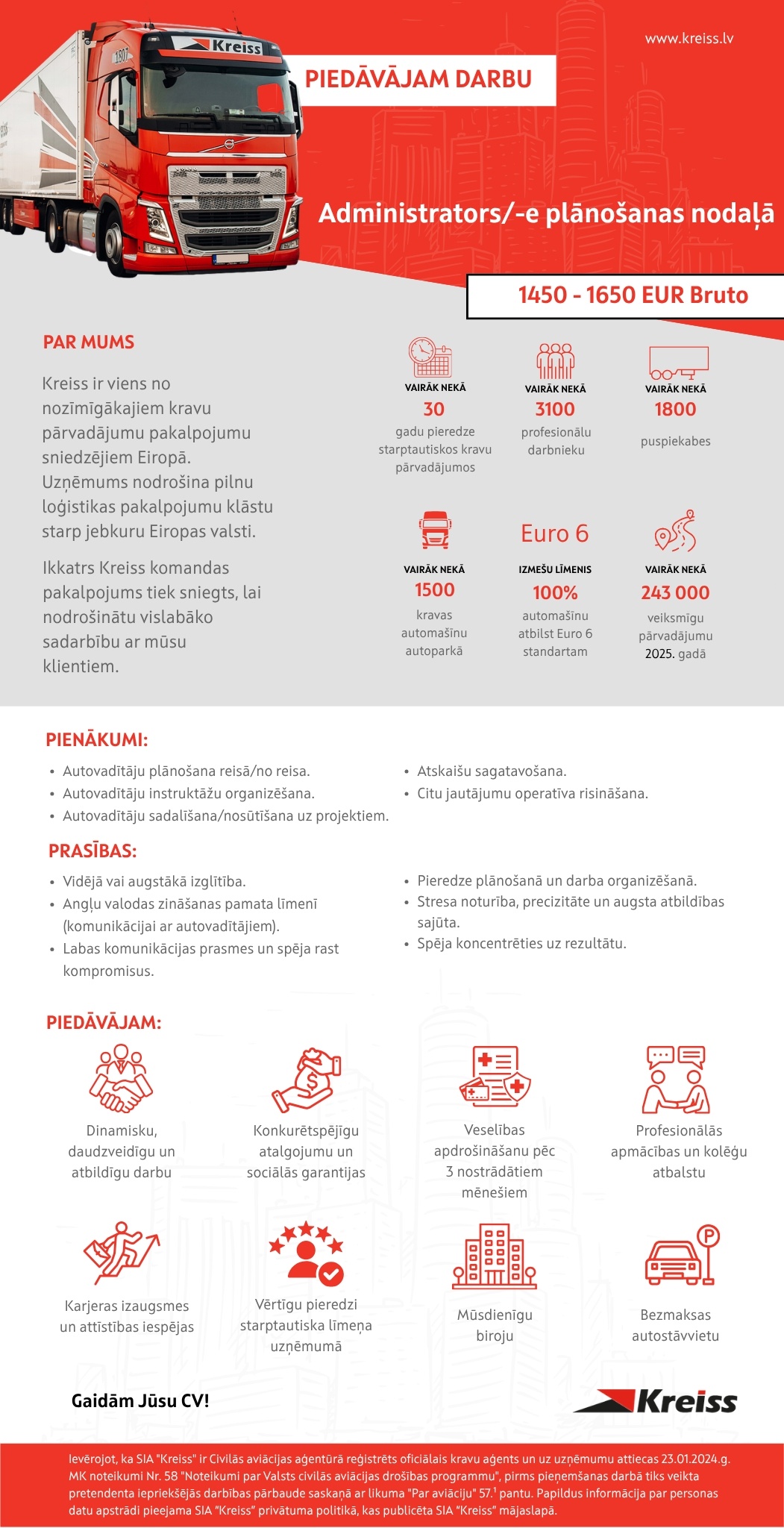 Kreiss, SIA Administrators/-e plānošanas nodaļā, 2026-06-04