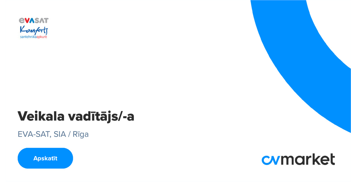 Veikala vadītājs/-a (Biķeru iela 4a), 2024-08-02